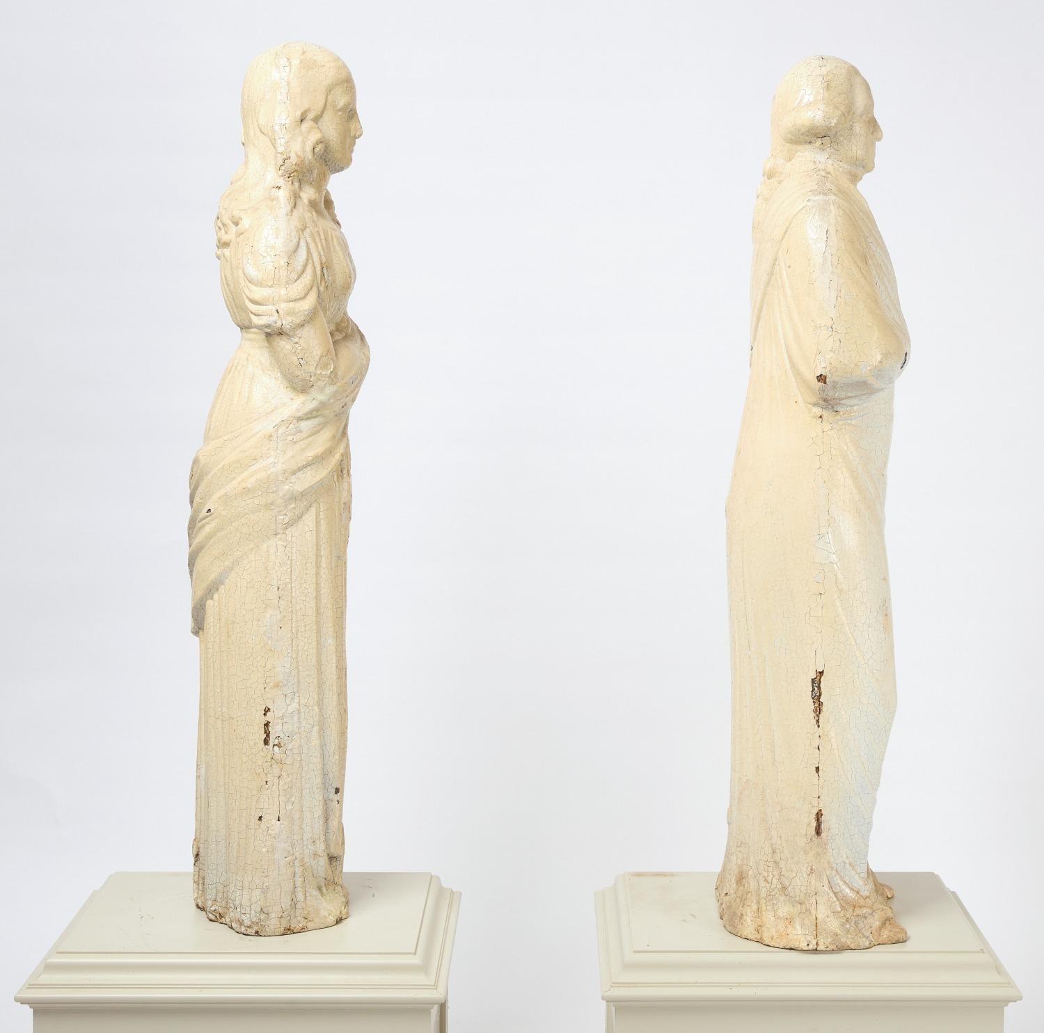 Stove Top Figures of George Washington and Lady Liberty